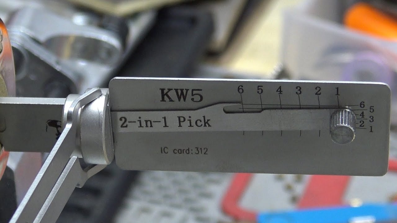 Classic Lishi KW5 2-in-1 Pick & Decoder for 6-Pin Kwikset Keyway ...